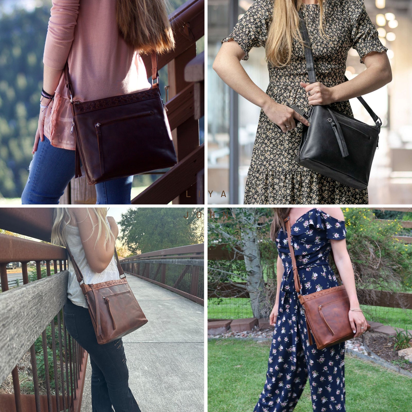 Faith Leather Crossbody Bag | Concealed Carry Purse