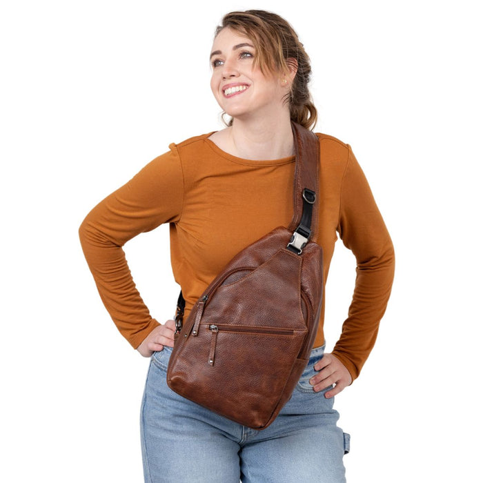 Grayson Buffalo Sling – Unisex Concealed Carry Bag