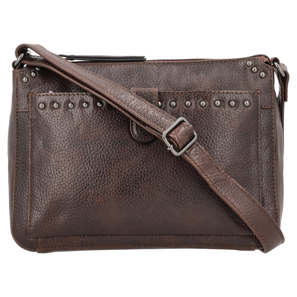 Concealed Carry Leah Buffalo Leather Crossbody w/Wallet by Lady Concea