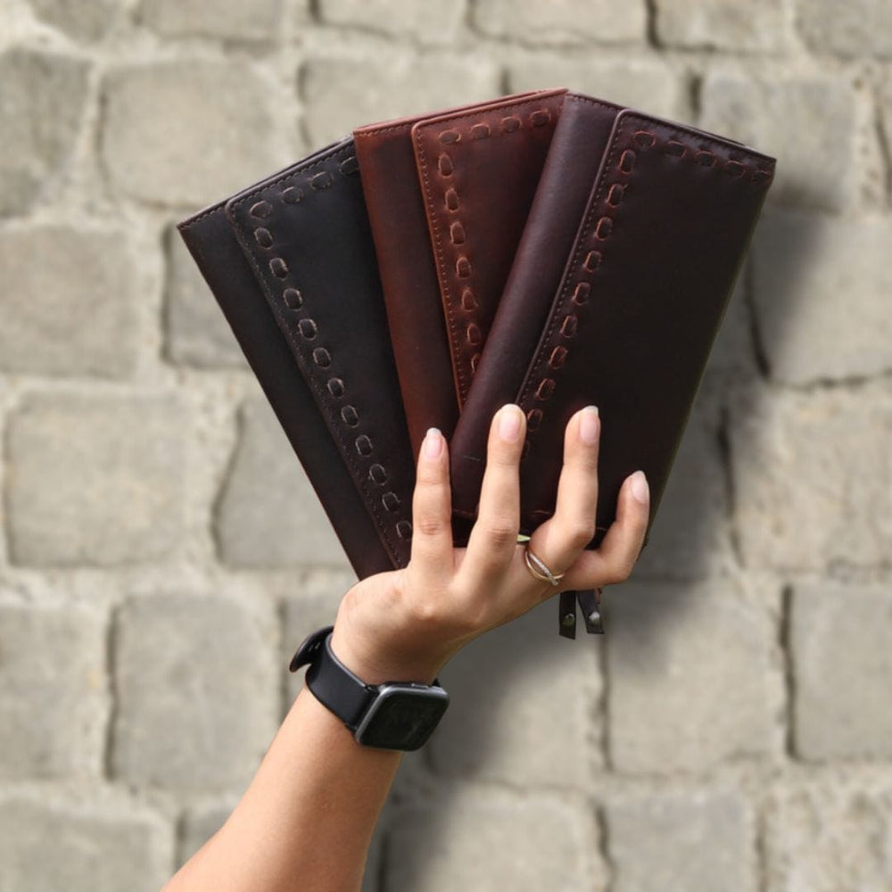 RFID Leather Laced Wallet | RFID blocking leather wallet