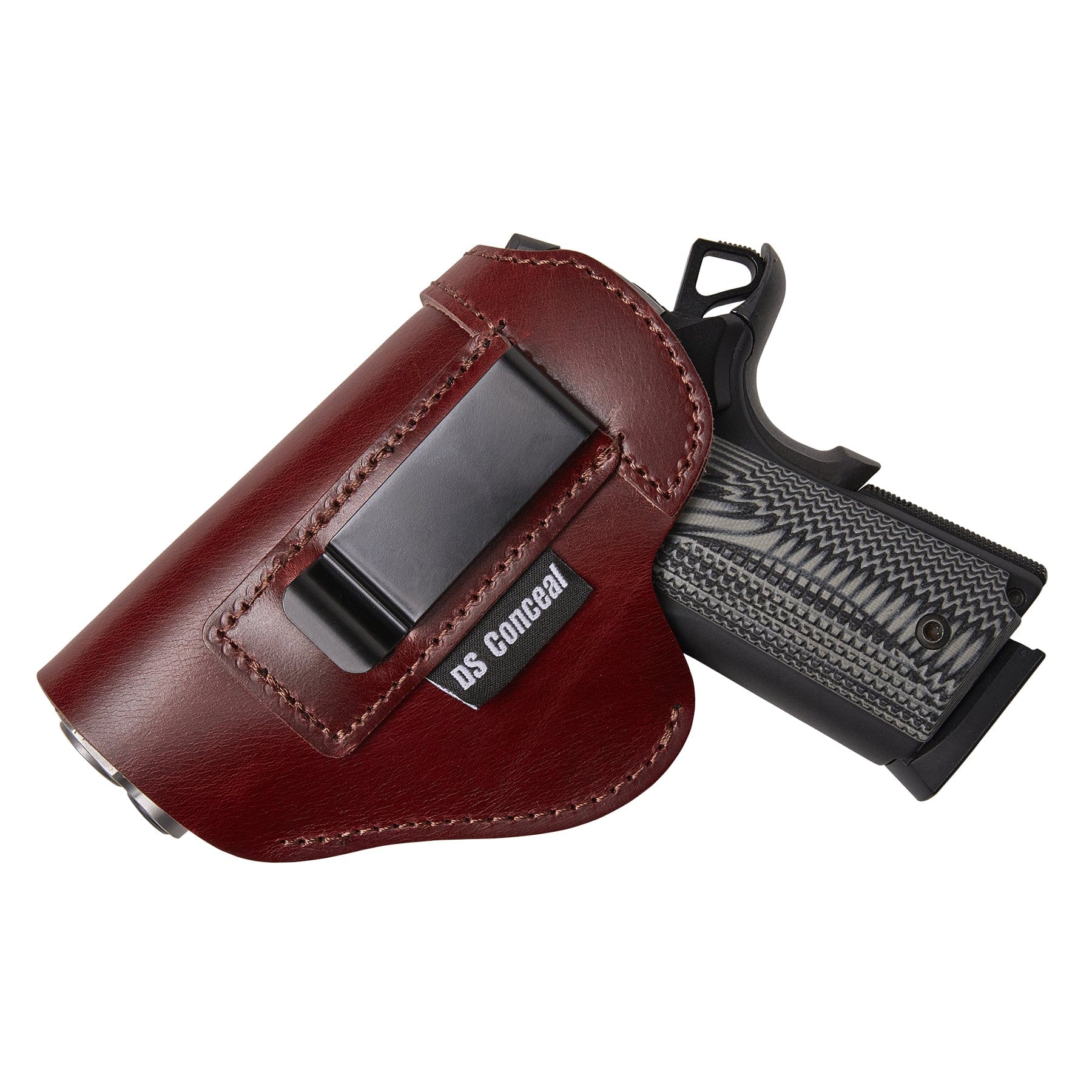 Unisex IWB Leather Holster – Left-Handed Concealment